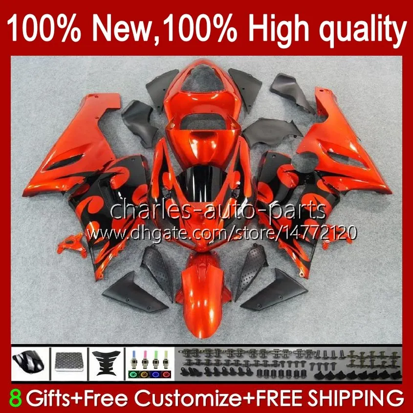 ABS 2008 Zx10r Fairing Kit For Kawasaki Ninja ZX600C ZZ636 ZEX 6R 05 06 ...