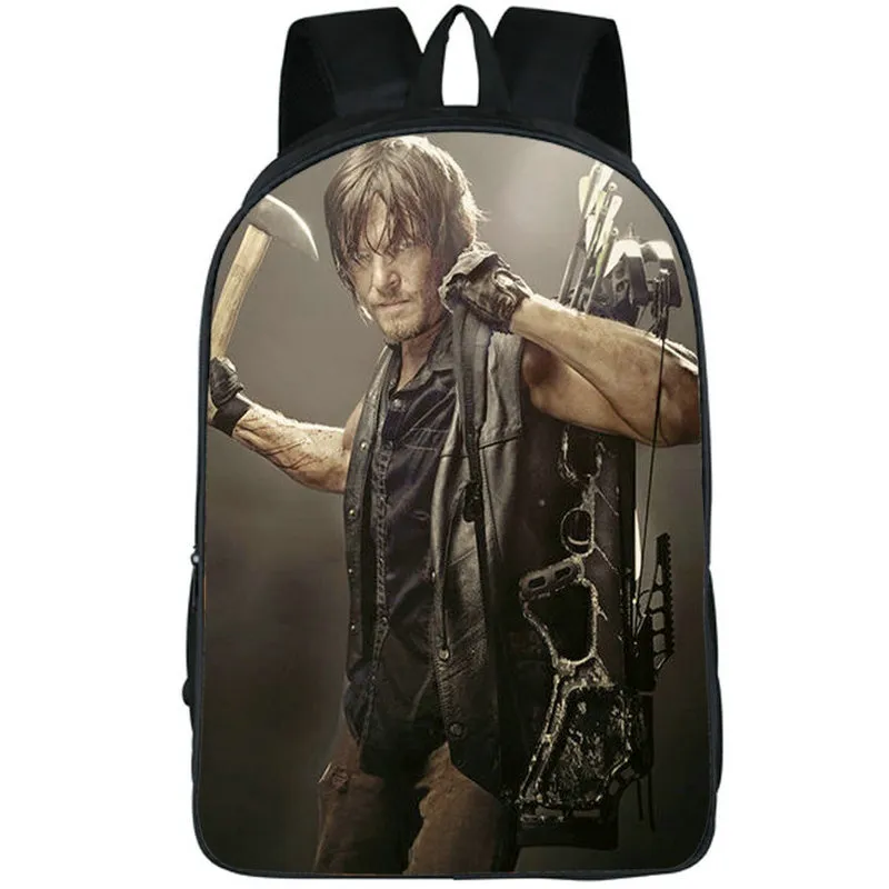 Daryl Dixon Backpack The Walking Dead Daypack Norman Reedus School Bag ...