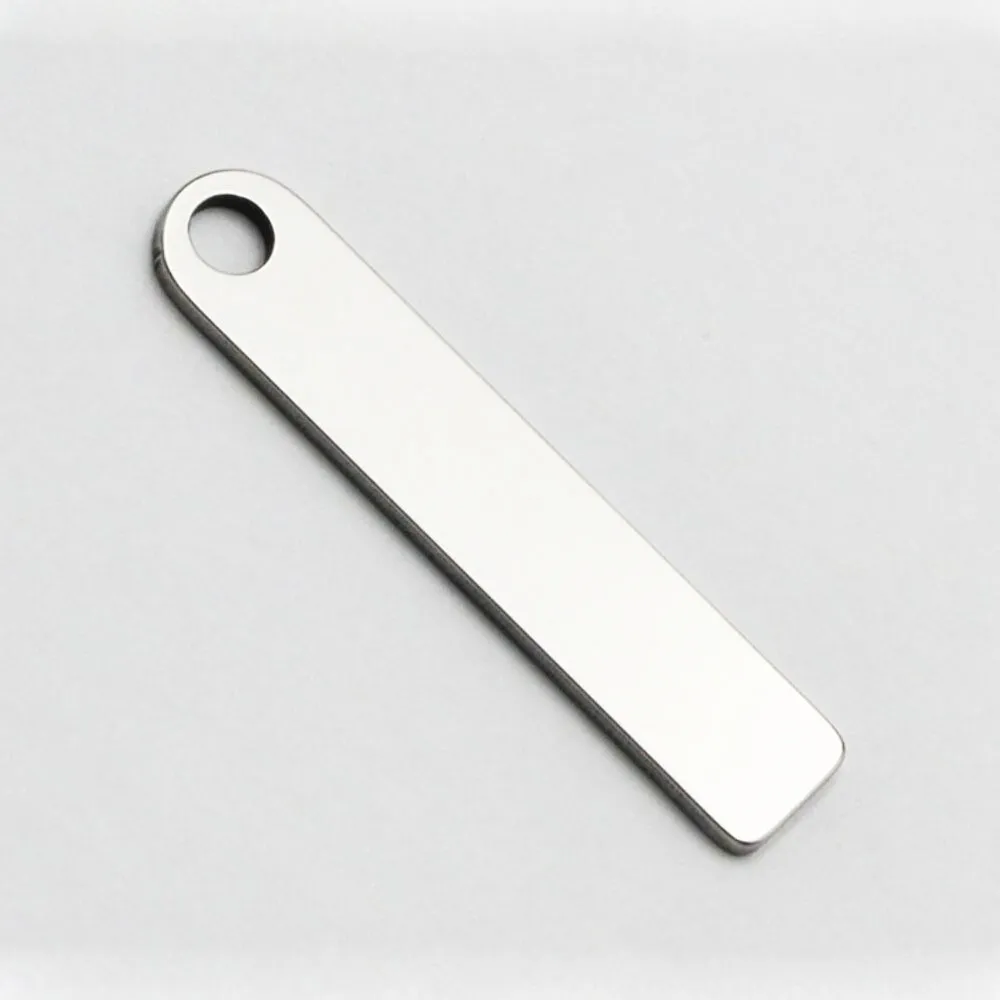 Stainless Steel Anti-Lost Dog Tags - Linear Frosted Pendants Wholesale ...