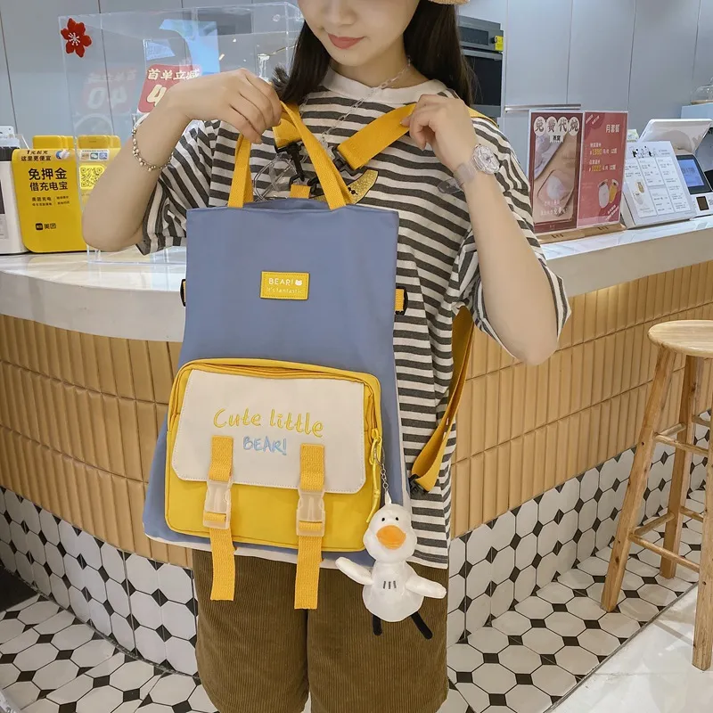 Kawaii Preppy Preppy Backpack For Women Waterproof, Large Capacity ...