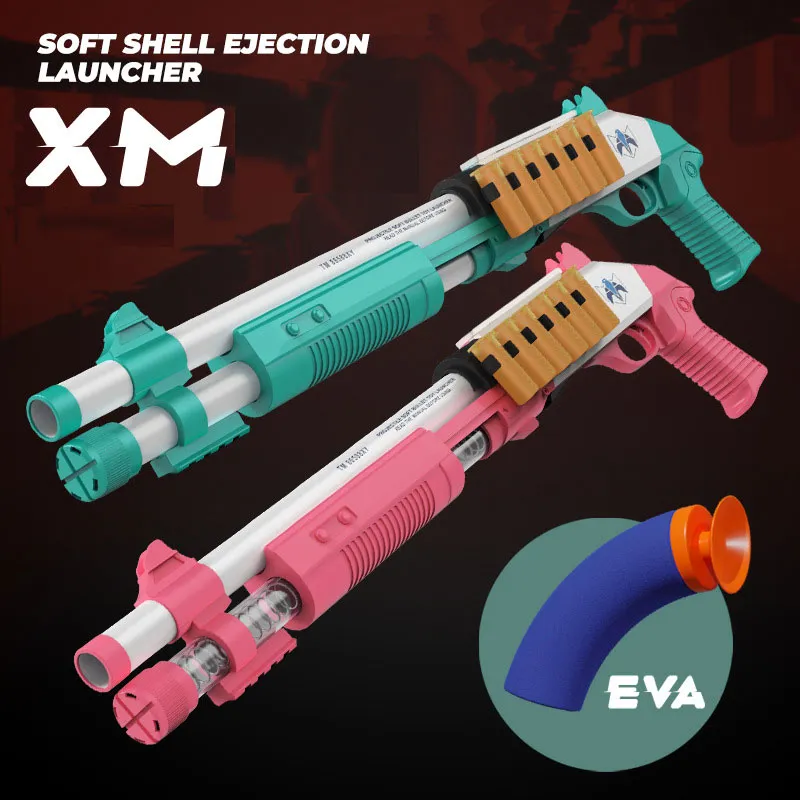 XM1014 Soft Shell Ejection Launcher Toy Rifle Gun Pistol Model Manual ...