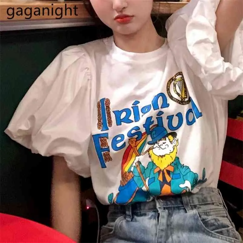 Kawaii Cartoon Short Sleeve T-Shirt: Cotton O-Neck Casual Tee for Women ...