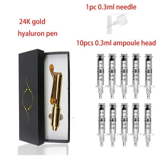 Hyaluron Pen With 0.3mm Ampoule Nozzle And Meso Gun For Needleless Lip ...