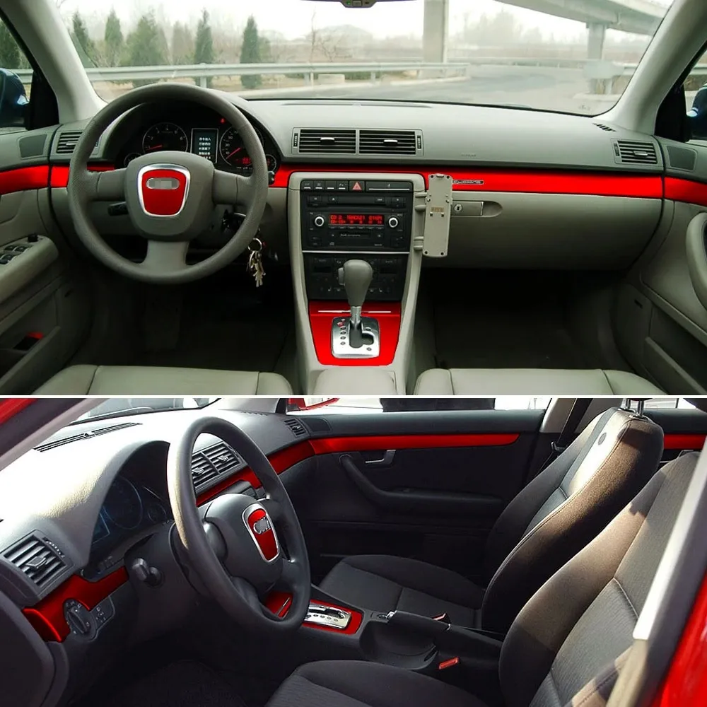 Carbon Fiber Interior Door Handle Decal Set For Audi A4 B6 B7 2002 2008 Stylish Car Accessory With Central Control Panel Sticker From Guangfan2020 21.95 DHgate.Com