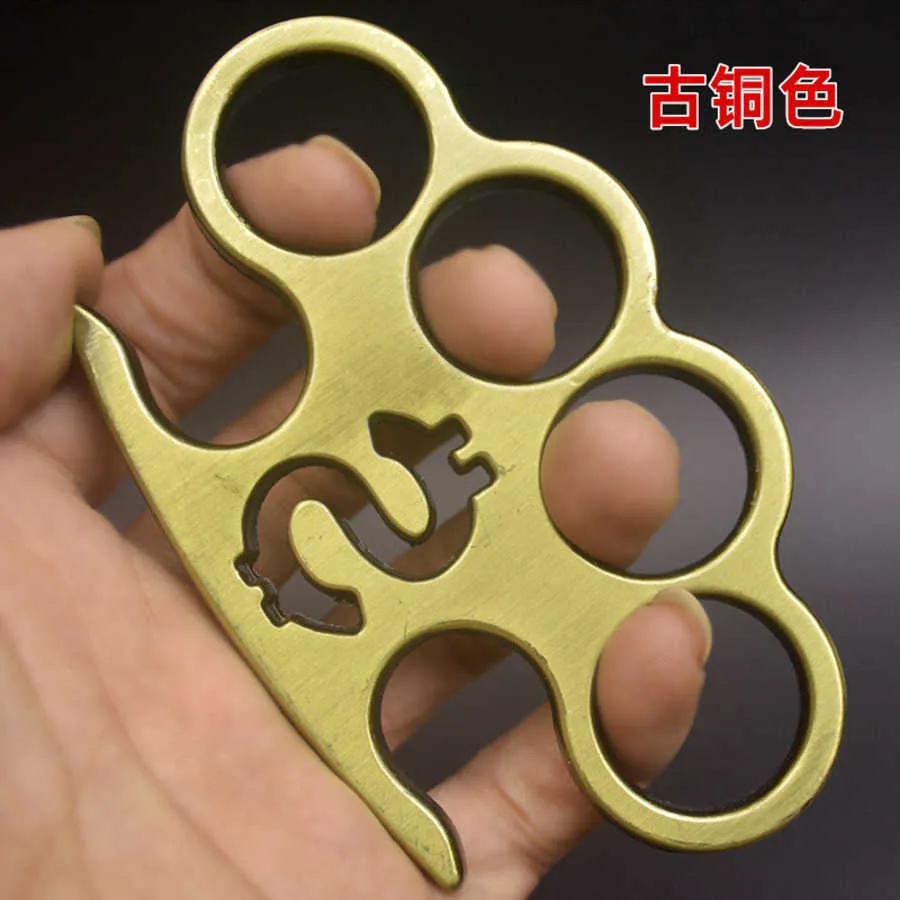 Alloy Steel Finger Tiger Ring - Legged Snake Design, Four Finger Fist ...