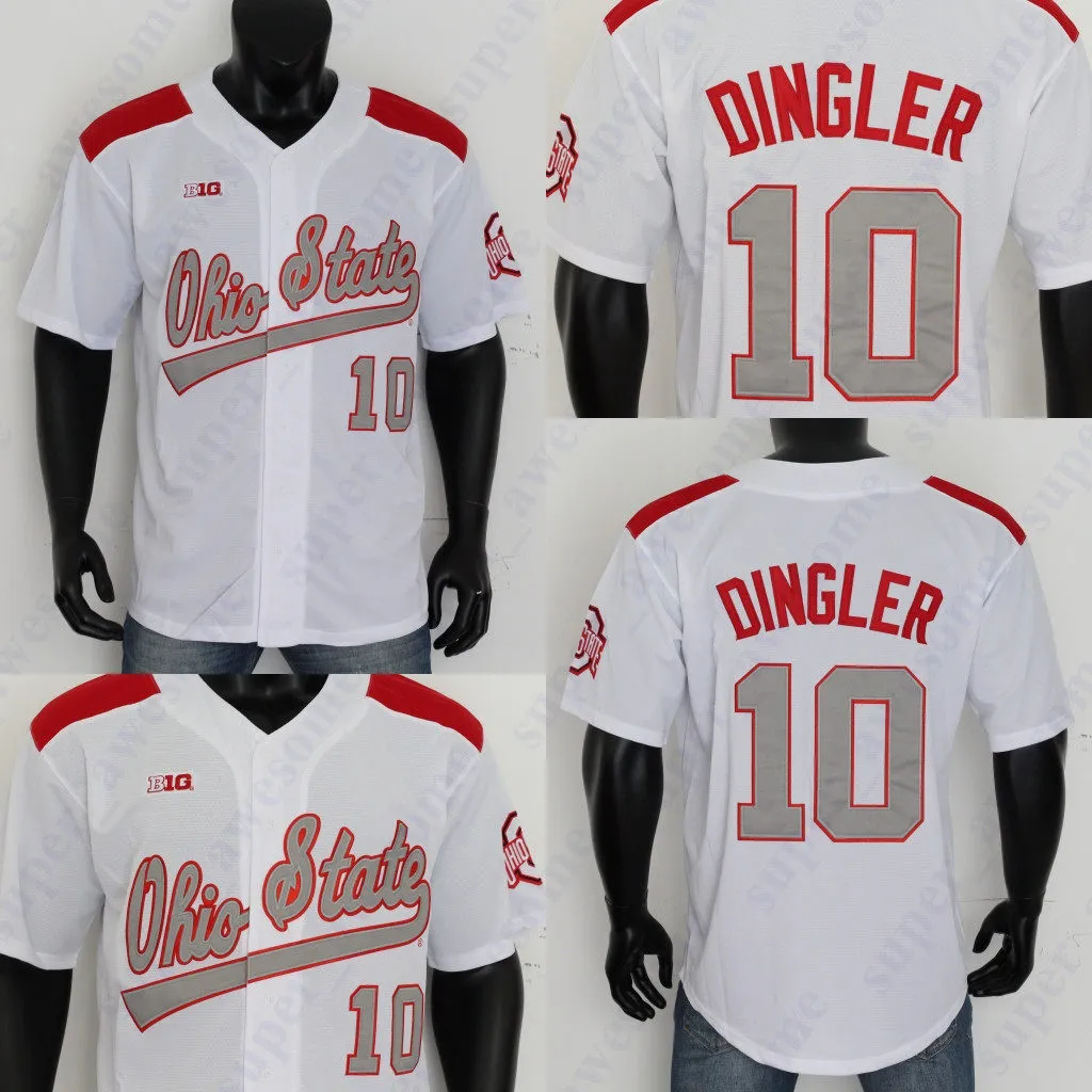 Ohio State Baseball Jersey Dillon Dingler Brent Todys Connor Pohl Nate ...
