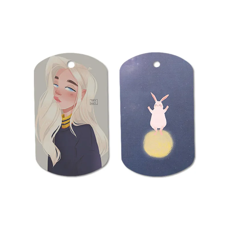 Electroplated Steel Army Dog Tags, Mirror Surface, Blank and Laser ...