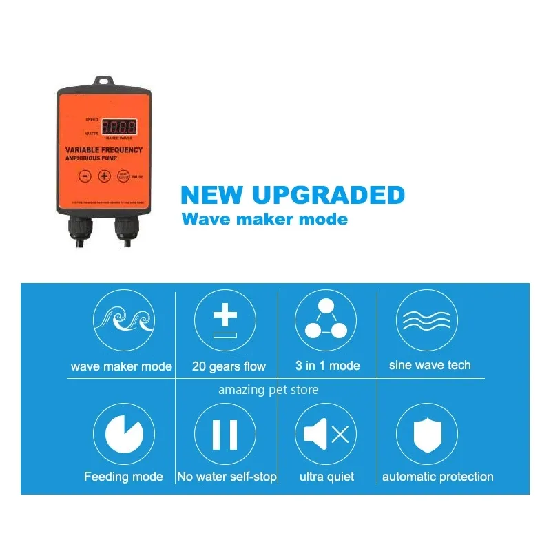 Ultra Quiet Aquarium Pump - Variable Flow Submersible Water Pump for ...