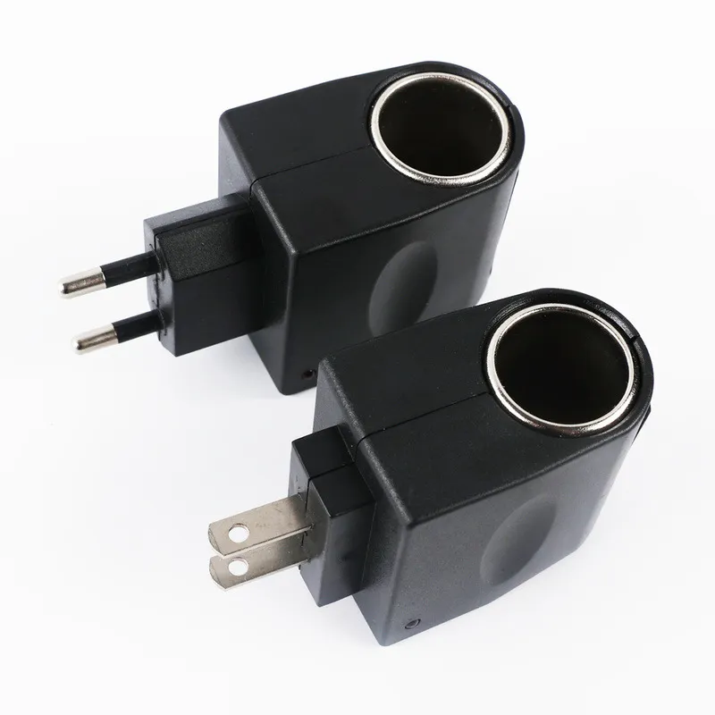 12V Car Cigarette Lighter Socket to USB Adapter - EU/US Plug Converter ...