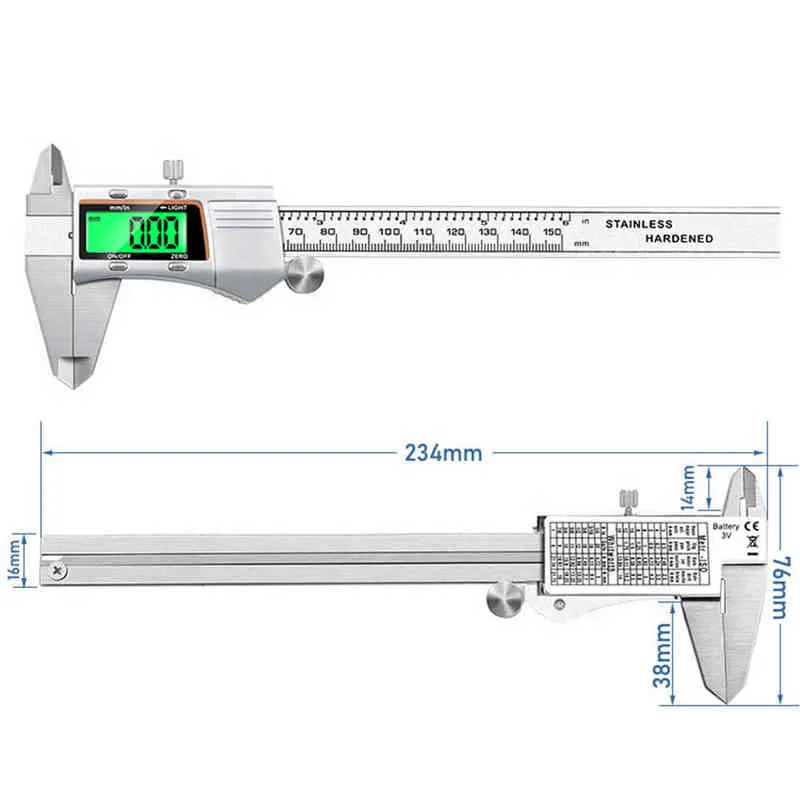 Neiko Digital Caliper Tool Digital Caliper Electronic Ruler Gauge ...