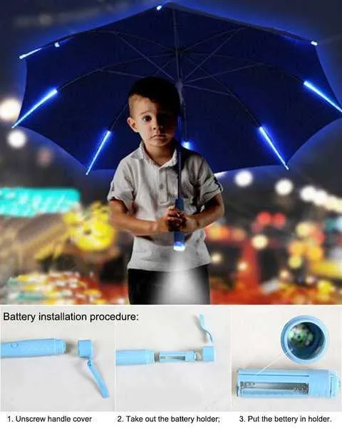 Cool Variable LED Umbrellas 8 Rib Transparent... From Yanqin09, $19.63 ...