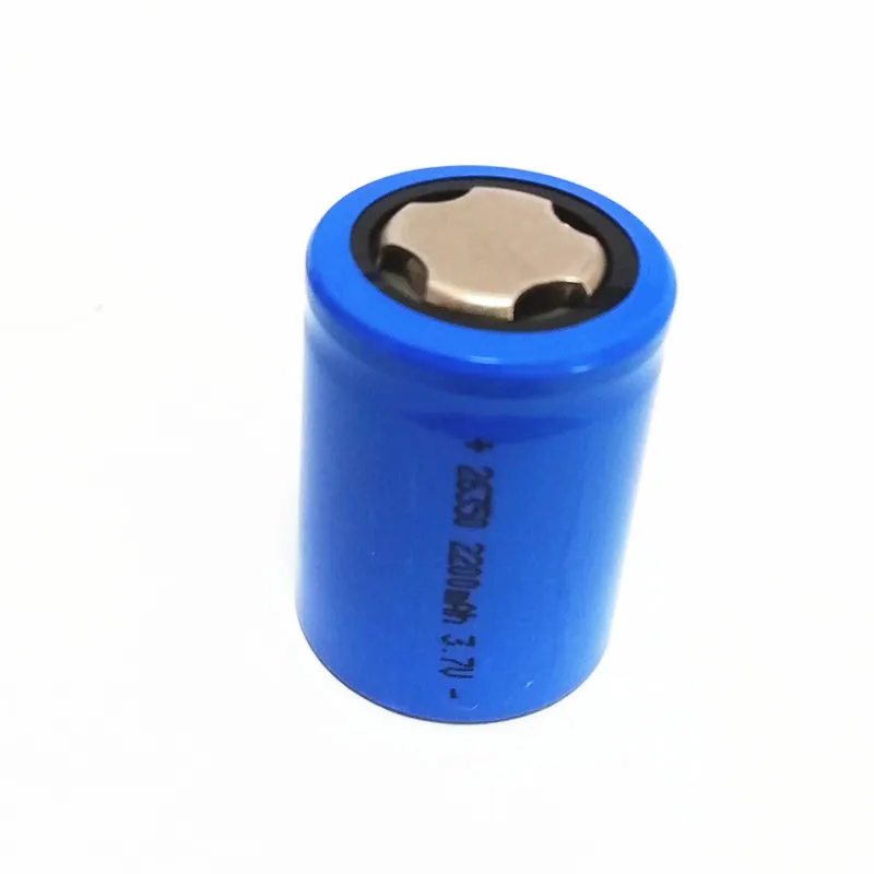 26350 2200mAh 3.6V rechargeable lithium battery for flashlight and ...