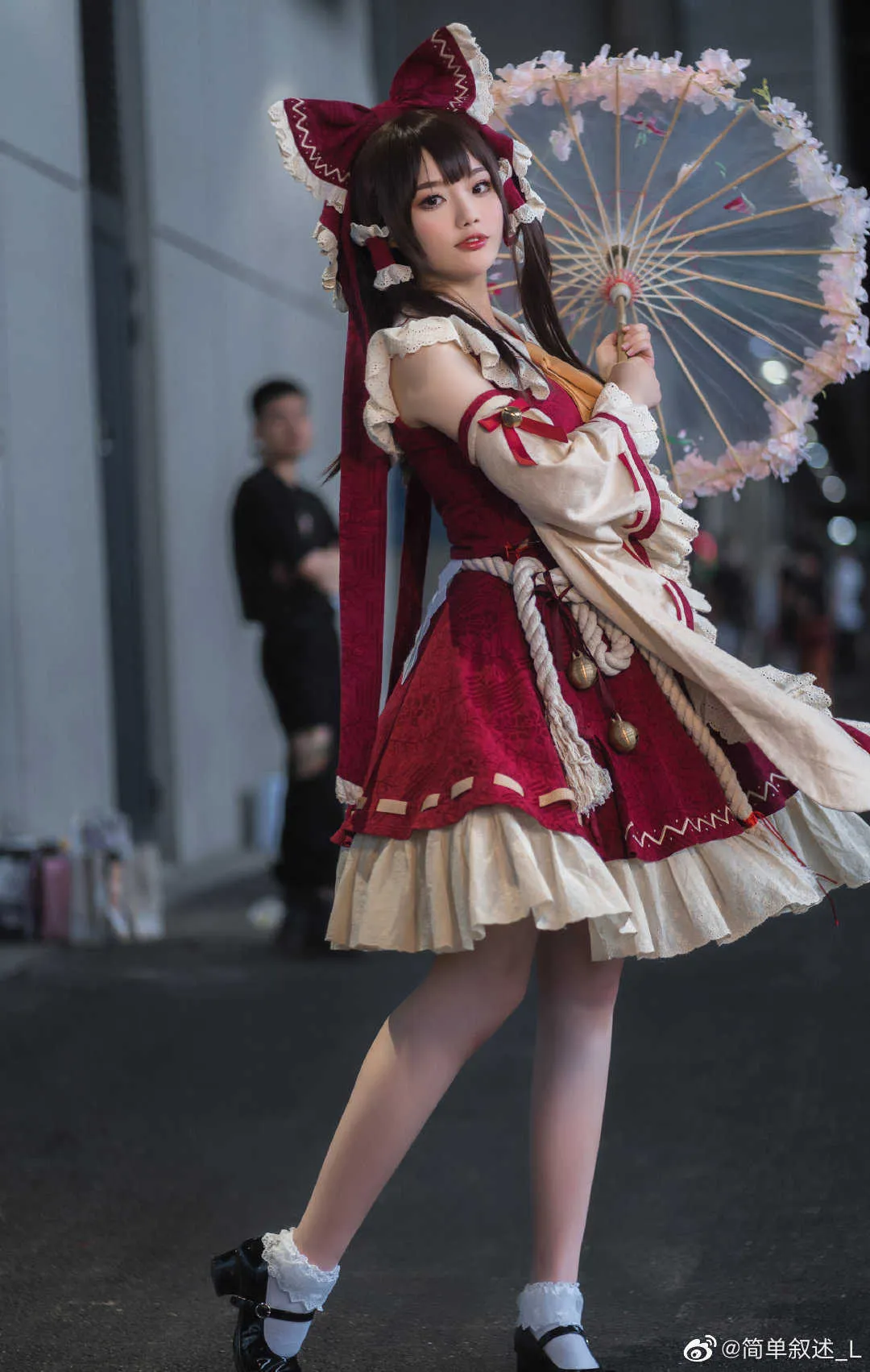 ♦ DHgate Game Touhou Project Hakurei Reimu Cosplay Costume Female Role ...