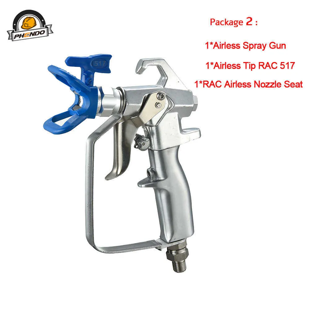 Professional Airless Paint Sprayer Gun Kit With RAC Tip, Guard, And ...