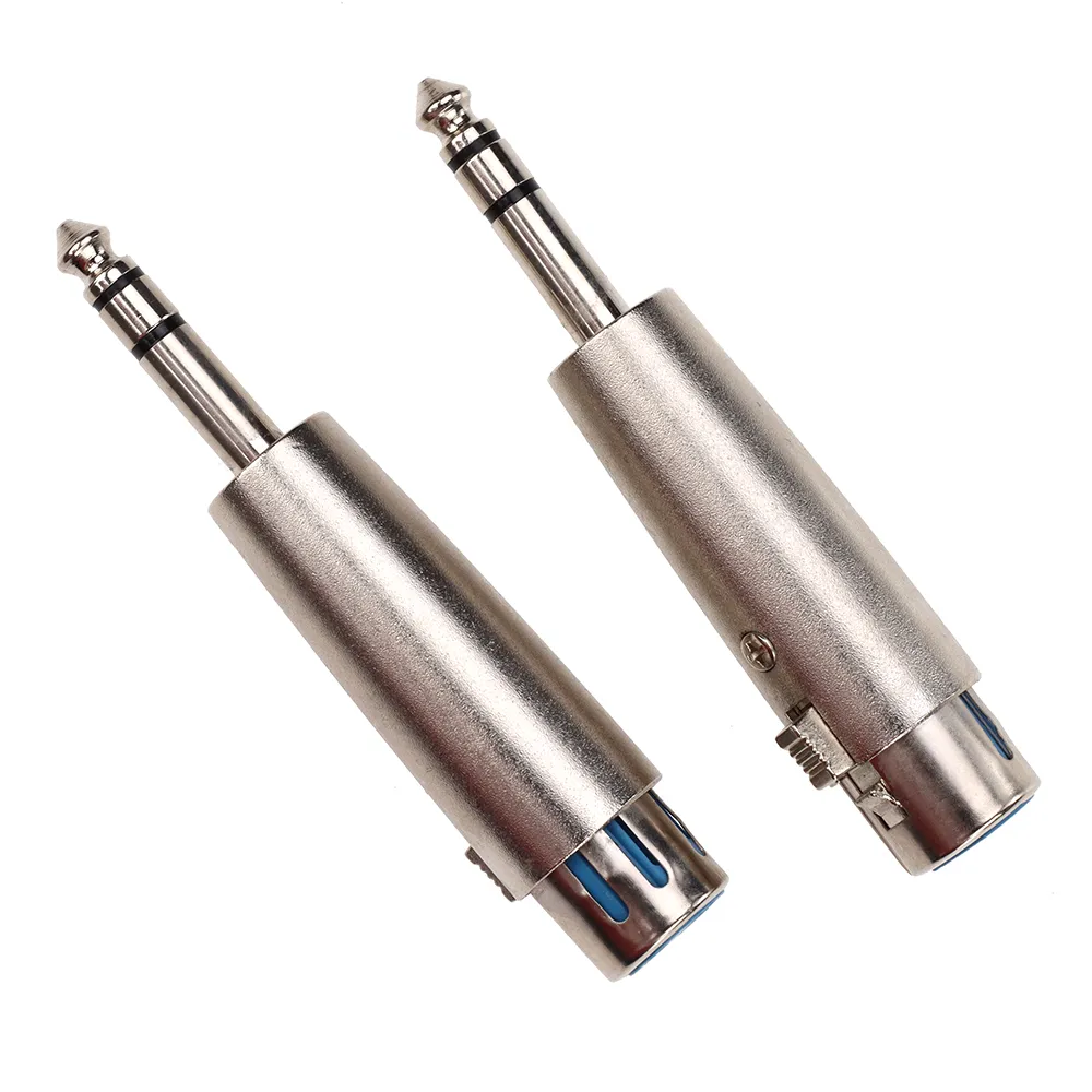 6.35mm Male Plug To 3 Pin XLR Female Socket Mono Connector Audio ...
