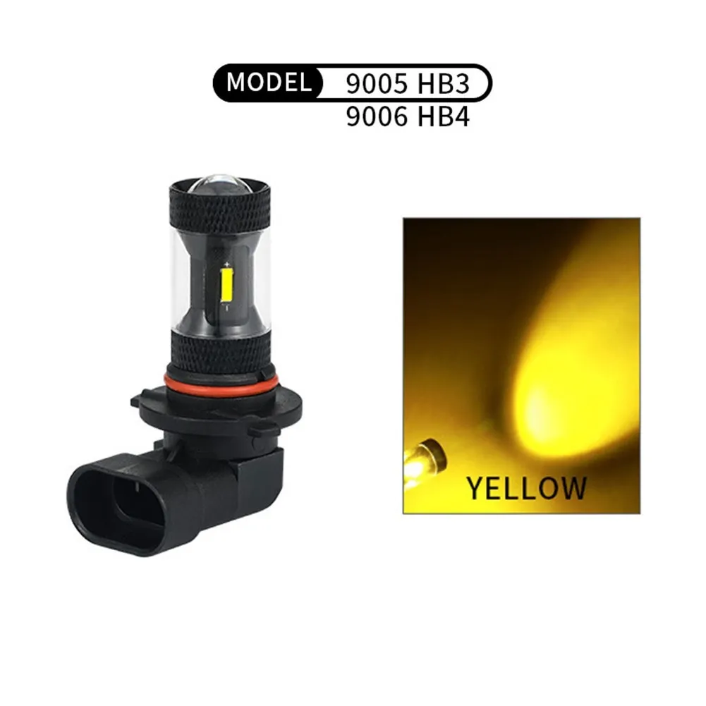 H7 Led Headlights, 9005/9006/H11 LED Conversion Kit, 6500K White/Yellow ...