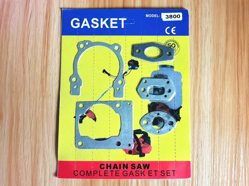 2X Gasket Sets For Zenoah G3800 38CC Chainsaw Cylinder, Crankcase ...