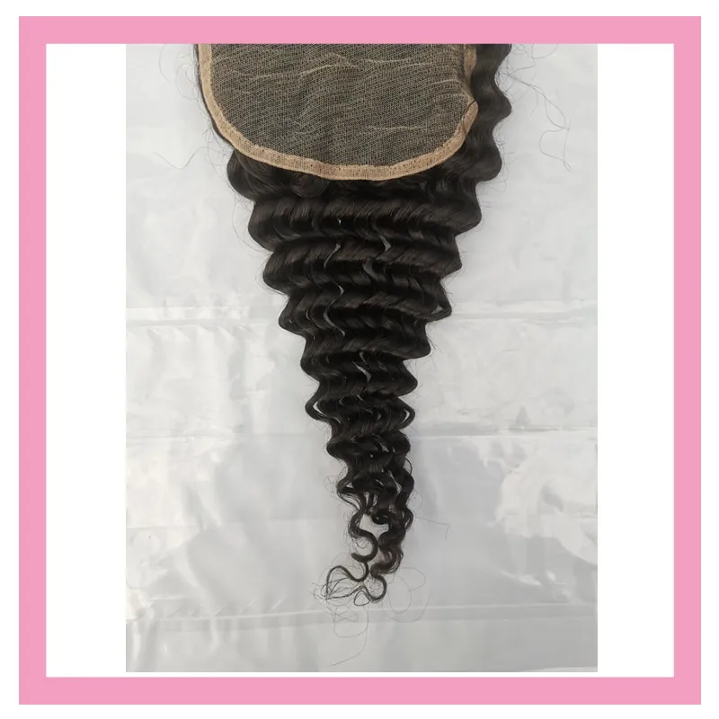 DHgate.com:Deep Wave Curly Human Hair 5x5 Lace Closure with Baby Hair ...