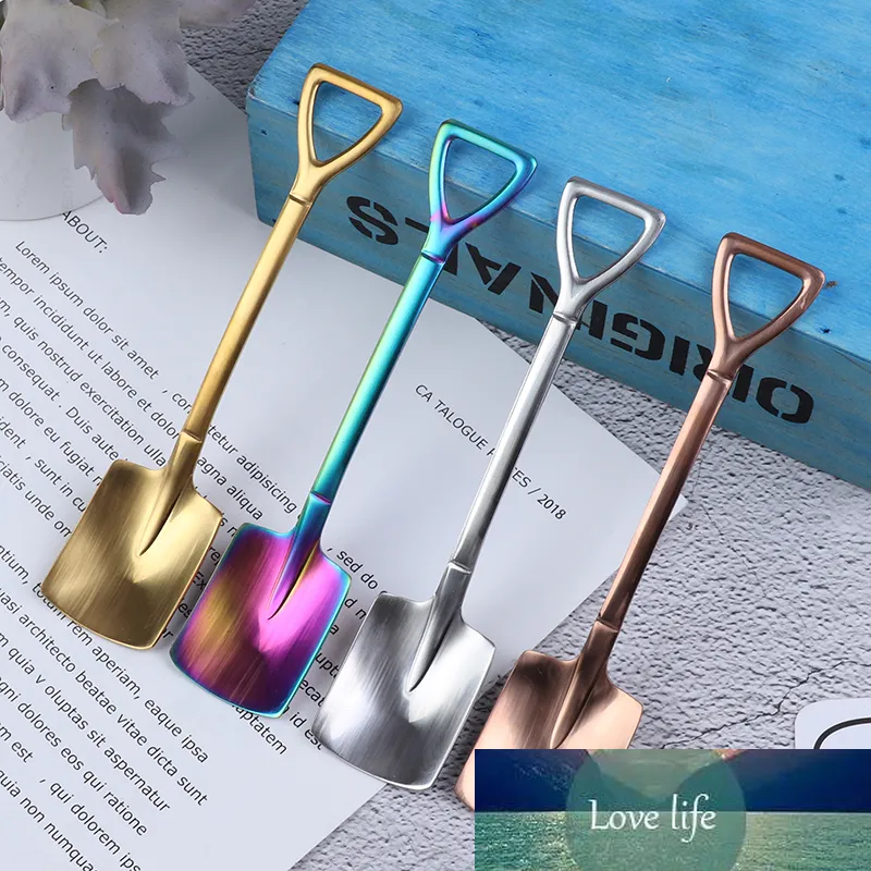 Small Mini 304 Stainless Steel Spade Shovel Coffee Spoon Strring Spoon ...