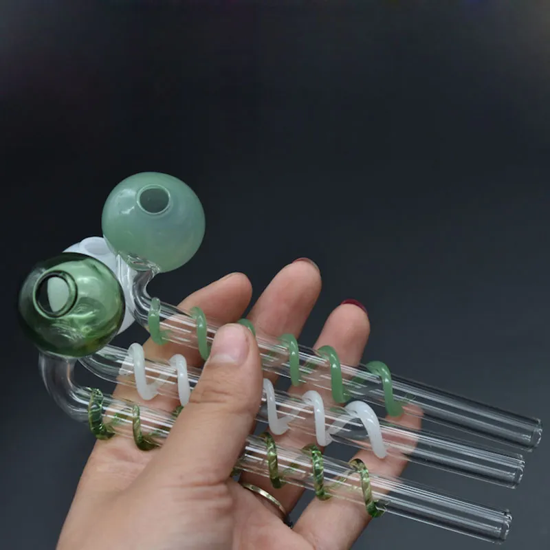 Colorful Glass Oil Burner Pipe, Thick Pyrex Spiral Glass Oil Burner ...