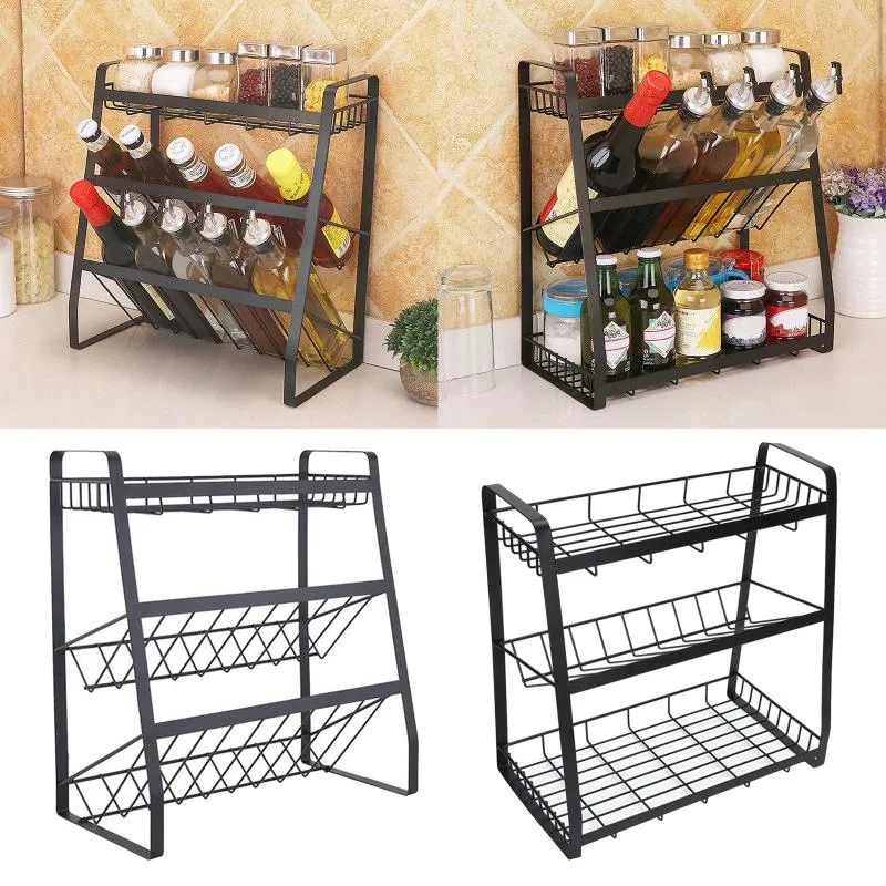 Spoons Spice Rack, 3 Tier Rack Organizer For Counter Stable Shelf ...