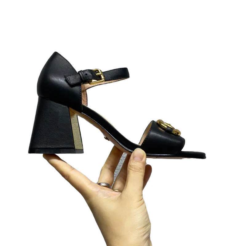 Luxury High Quality Heels Sandals Women Designer Fashion Denim Blue ...