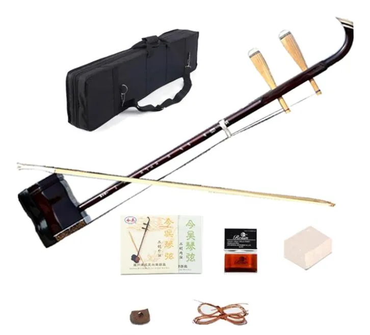 Chinese Erhu Solid Wood Two Strings Violin Exclusive Engraved Code ...