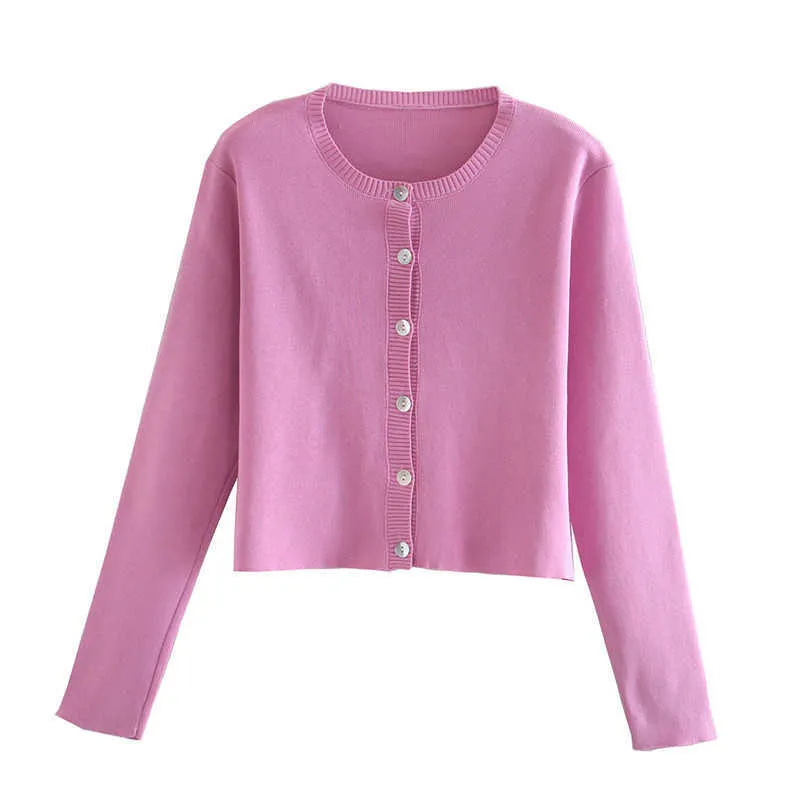 O-Neck Button Up Knitted Cardigan - Cute & Cozy Sweaters for Women ...