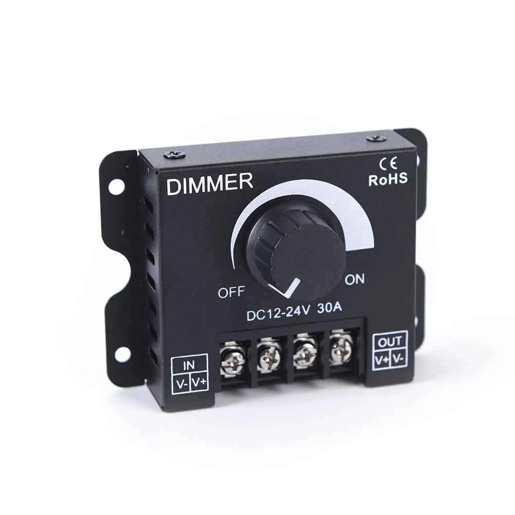 Dimmer Switch For Led Lights 30A LED Strip Dimmer Switch - Adjustable ...