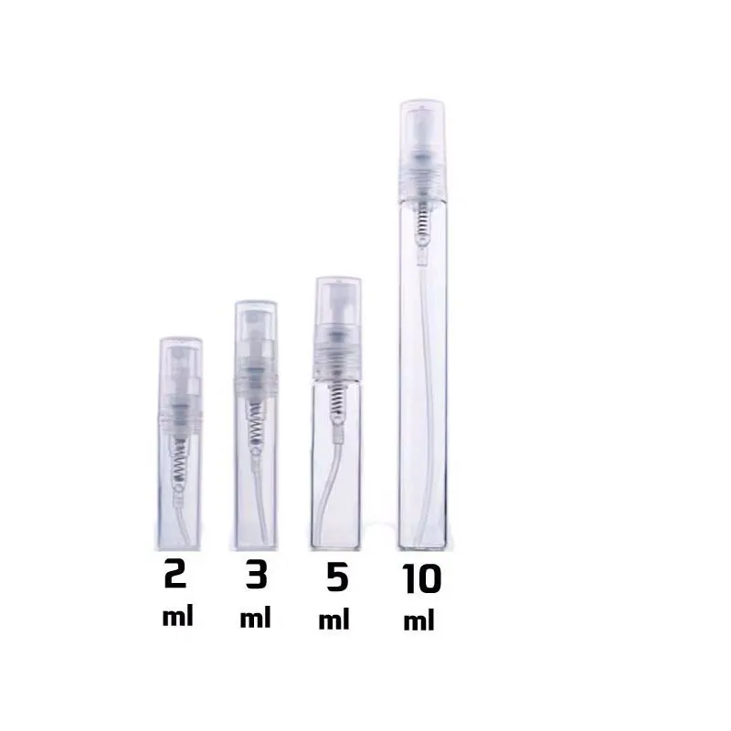 6392에서 투명 플라스틱 미니 스프레이 병 2 3 4 5 Ml 향수 원자가 여행 구강 세척 및 청소 Dhgate