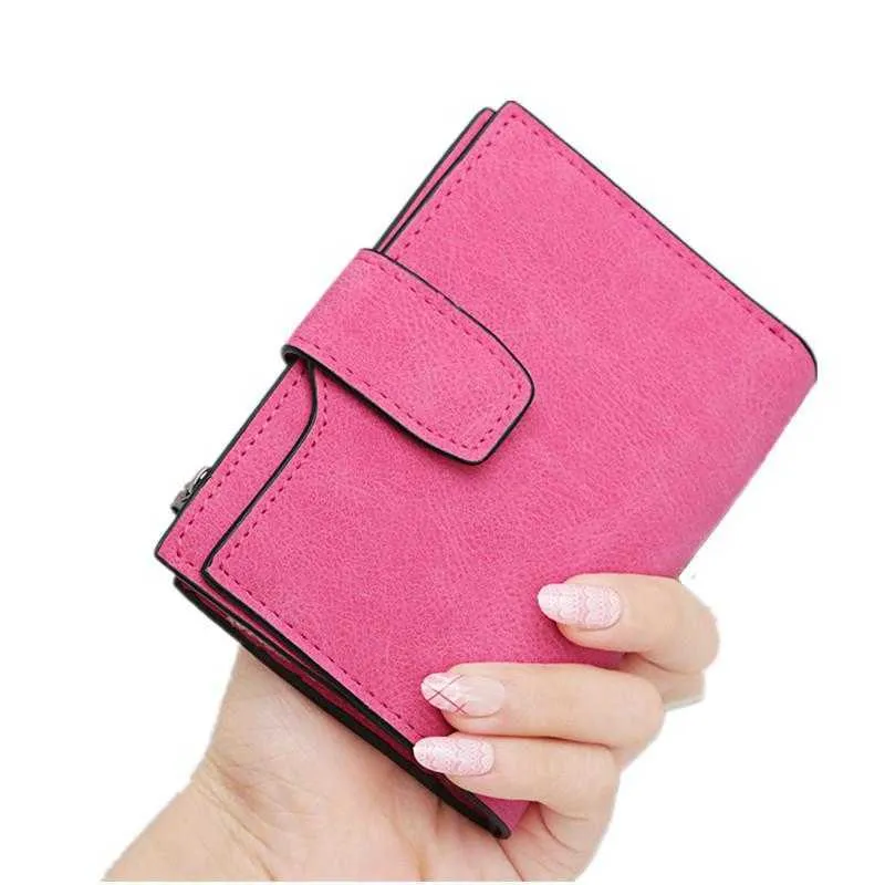 Small Coin Purse With Zip: Women's Mini Leather Wallet, Zipped Coin ...
