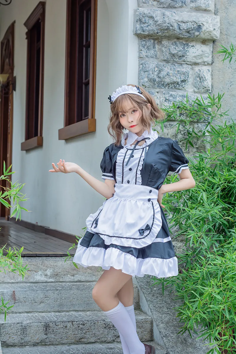 Maid Cosplay Maid Restaurant Maid Anime Costume Black... From ...