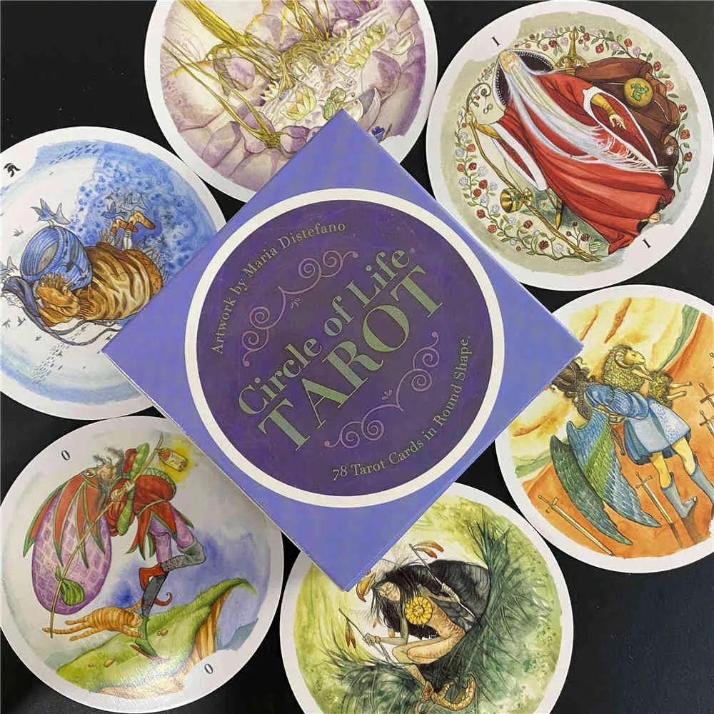 Circle of Life Oracle Cards - English Version, Family Party Game, Tree ...