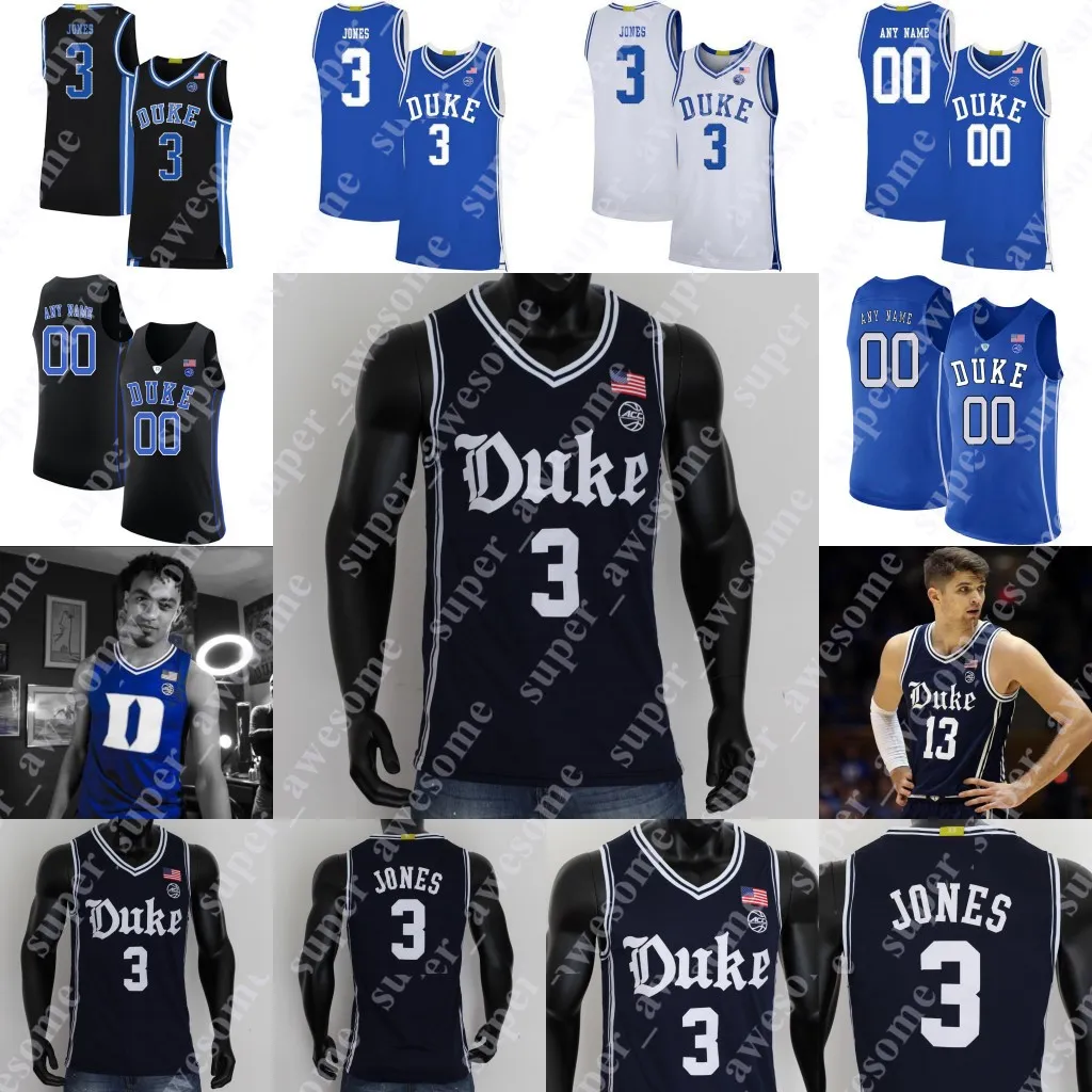 NCAA Mark Mitchell Basketball Jersey Jeremy Roach Kyle Filipowski Ryan ...
