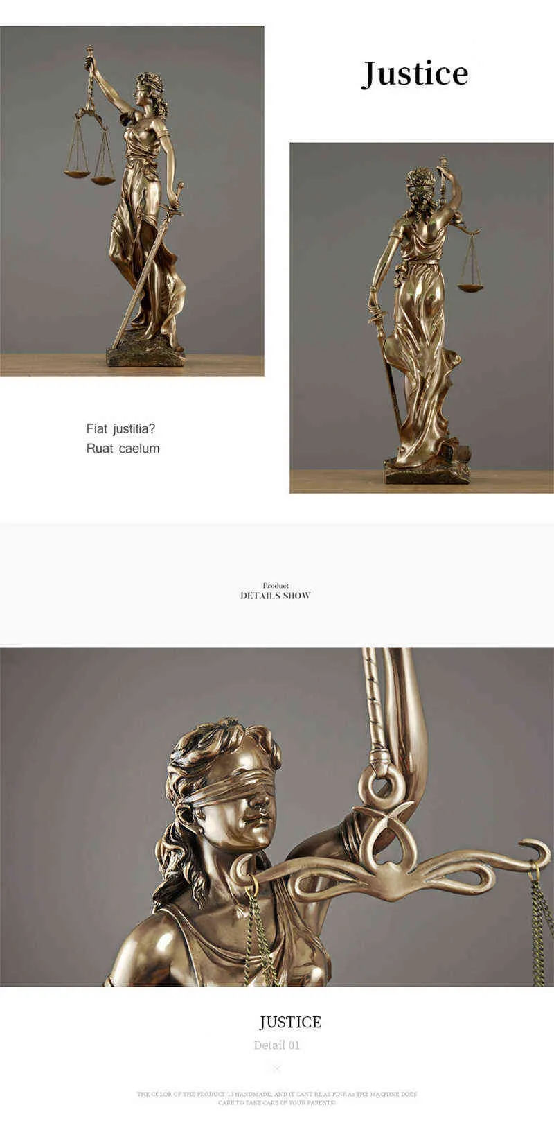 Goddess Of Justice Statue: Greek Fair Angel Resin Sculpture Vintage ...