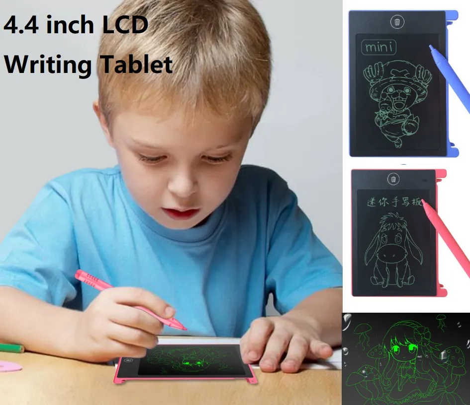 4 LCD Writing Tablet: Reusable Drawing Pad For Kids & Adults, Multi ...