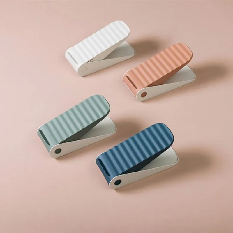 Plastic Shoe Slots Adjustable Layered Shoe Rack Holder Space Saver Shoe ...