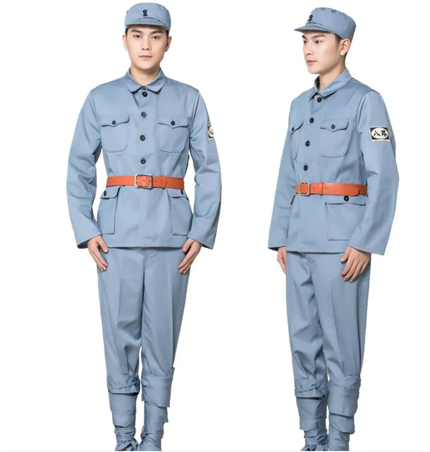 Traditional Chinese Clothes Men's Military Uniform Set Vintage Style ...