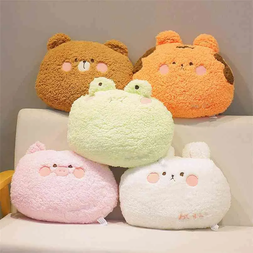 Soft Plush Animal Toys: Cute Stuffed Cartoon Pillows - Teddy Bear, Frog ...