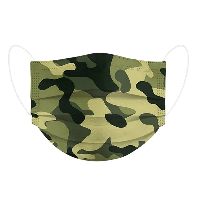 2022 New Disposable Adult Mask Children Camouflage Series Printing Face ...