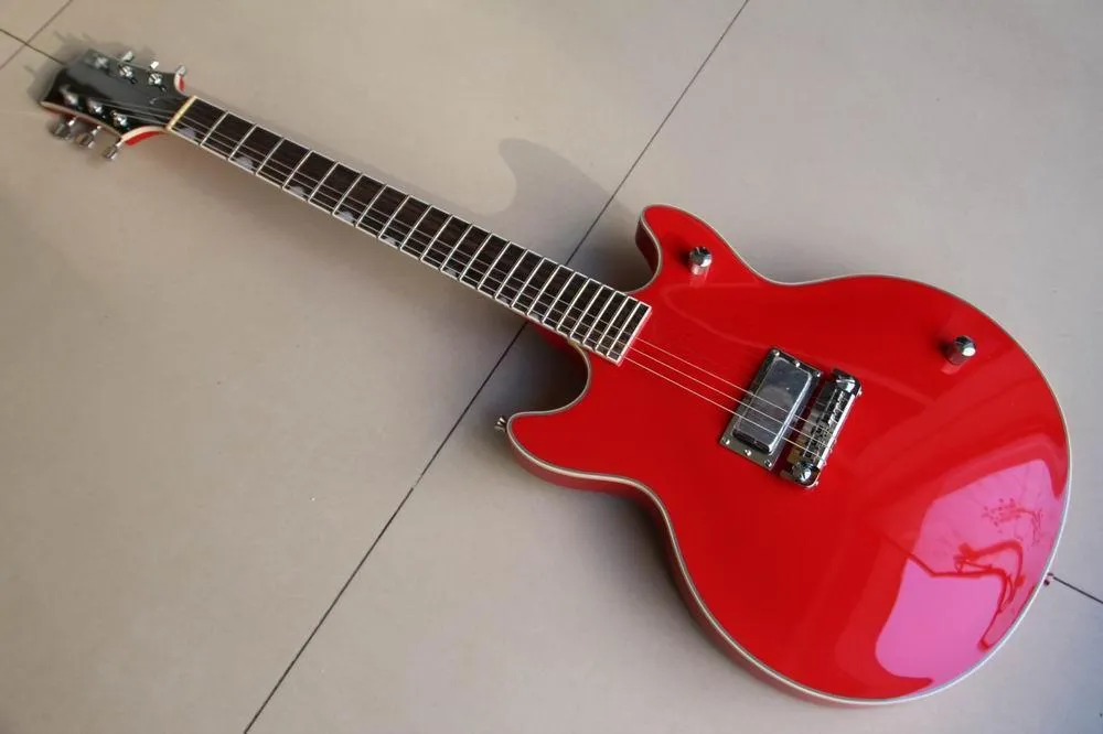 Custom Wholesale Red 6 String Electric Guitars High Quality Solid Body ...