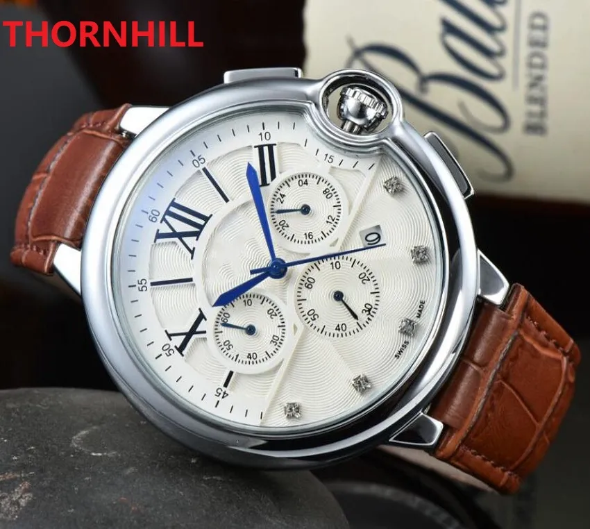 High Quality Date Display Moon Watches Fashion Mens Full Functional ...