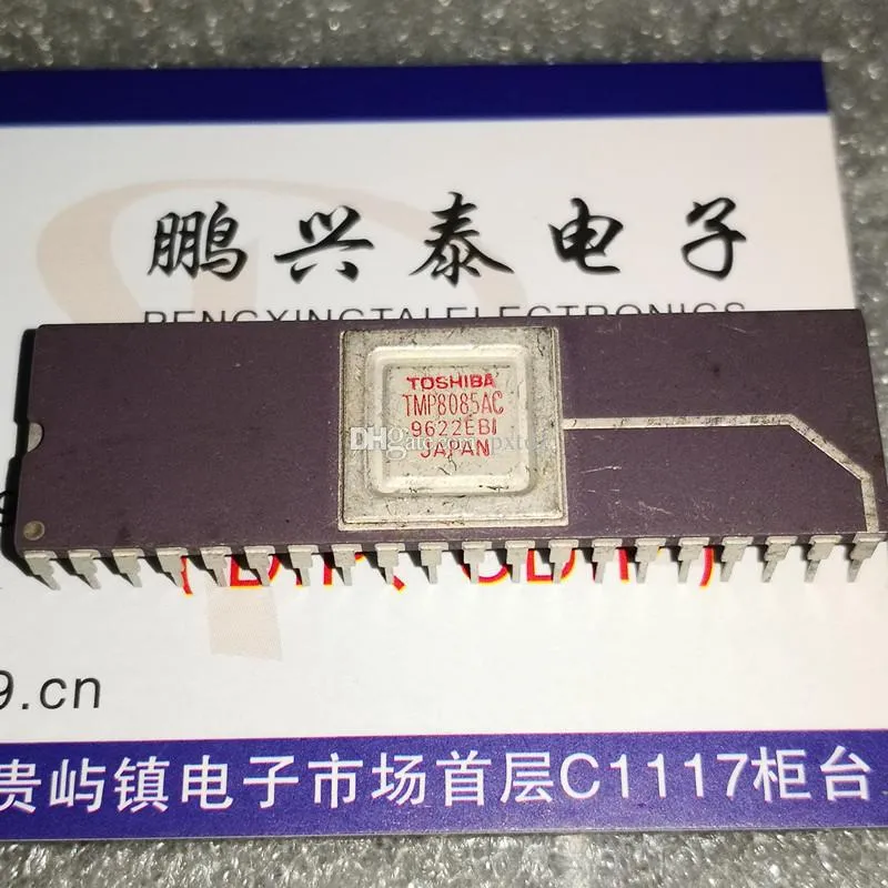 Vintage 8-Bit Microprocessor IC - TMP8085AC Compatible, Dual In-Line 40 ...