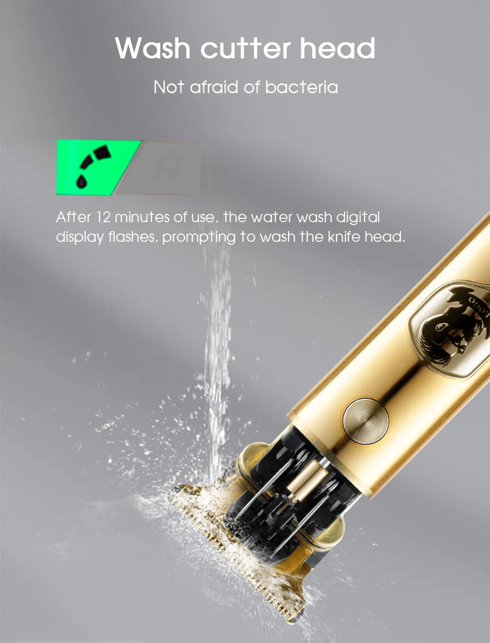 Electric Shaver LED Rechargeable Electric Hair Trimmer For Men Machine ...