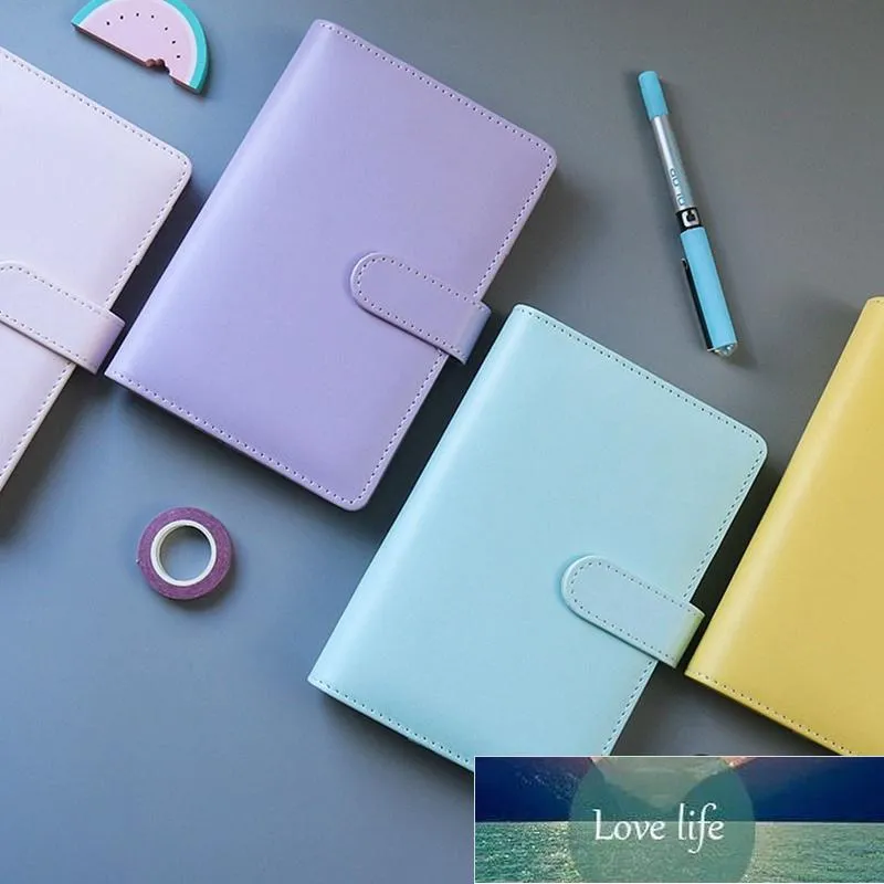Wholesale Macarons PU Macaron Binder A5 Notebook With Loose Leaf Pages ...