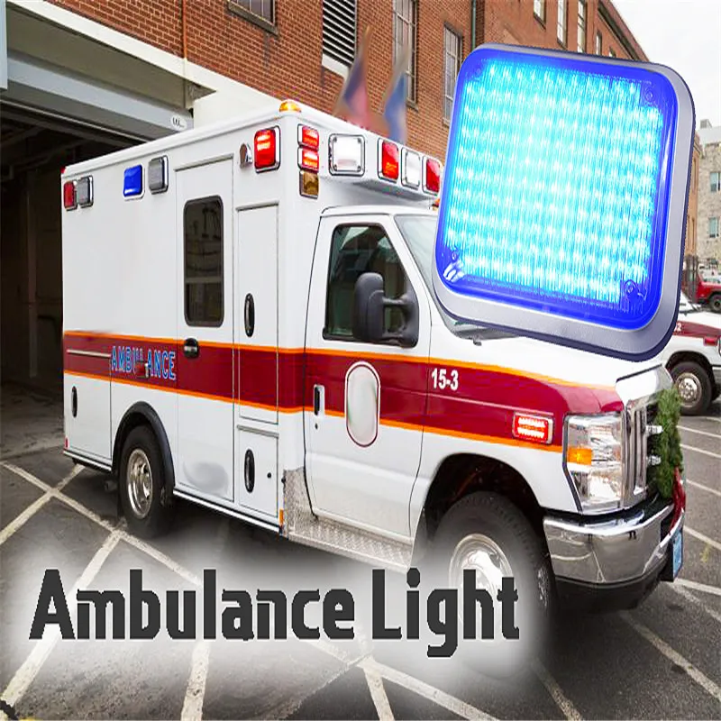 11-Inch LED Emergency Strobe Warning Lights - 134 LEDs, Waterproof ...