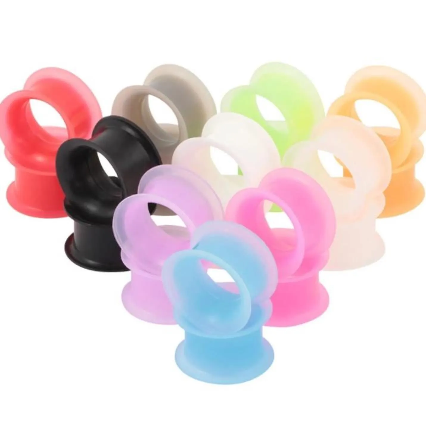 DHgate.com:Silicone Ear Plugs: Multi Body Gauges Set (3-25mm) - Soft ...