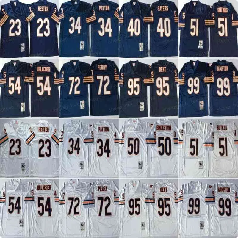 Vintage Football Jerseys: Hester, Payton, Sayers, Singletary, McMahon ...