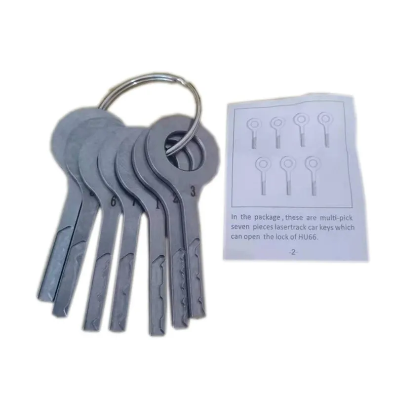 HU66 Lock Pick Tools Set: Multi Pick Lasertrack Car Keys For VW Auto ...