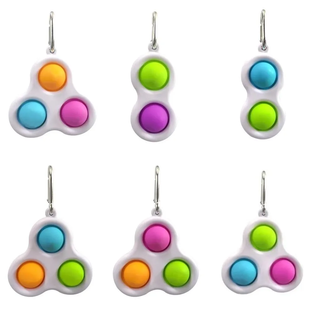 2024 Push Pop Bubble Keychain 20 Pack Sensory Fidget Toys, Pingentes ...